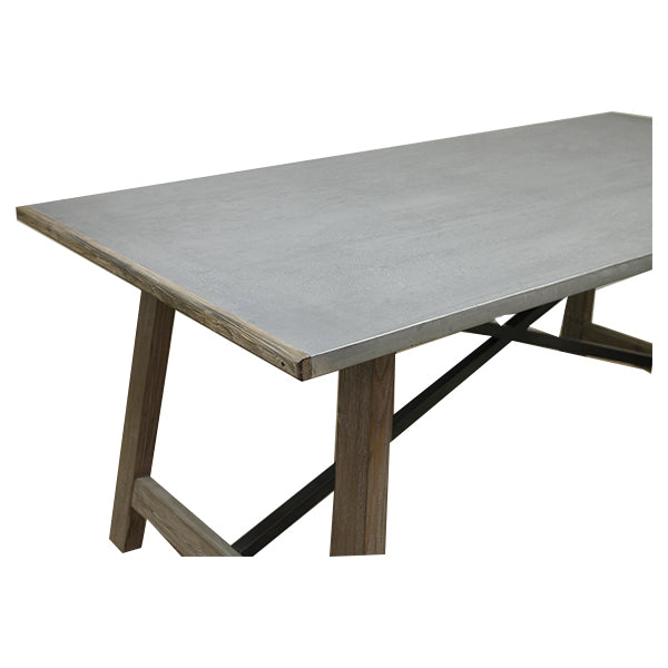 Zinc Kitchen Dining Table – vintage-etc.com